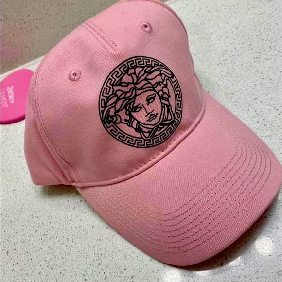 Versace | Accessories | Versace Pink Medusa Hat | Poshmark